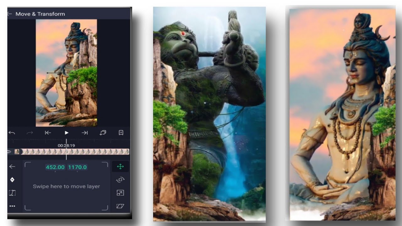 New trending Bholenaath 3d status Editing alight motion🔥|3D behind ...