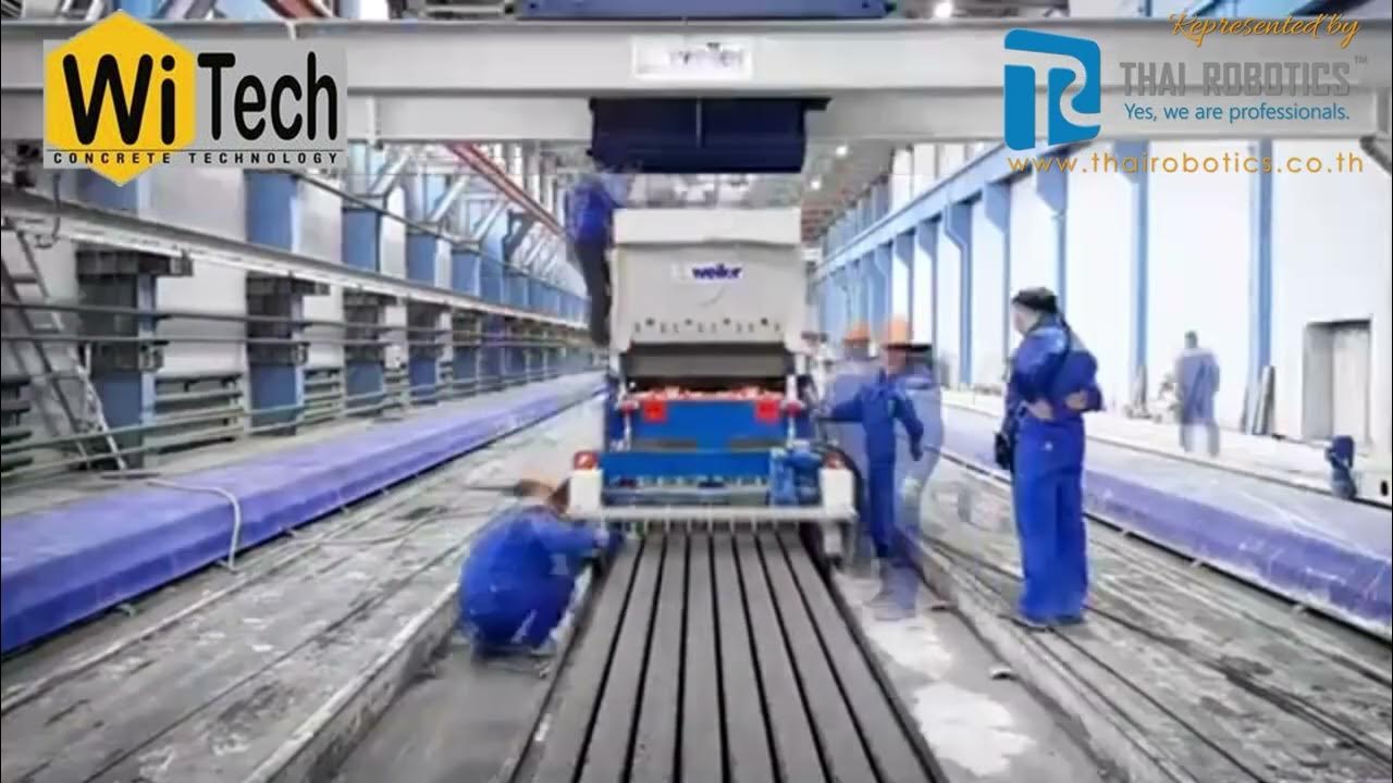 Witech Slipformer for Prestressed Concrete Piles - YouTube