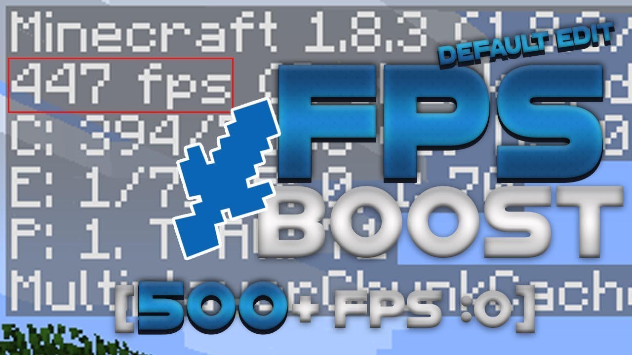 HOW TO BOOST YOUR FPS ON MINECRAFT - YouTube