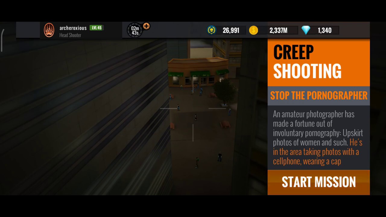 Sniper 3D Assassin Barbaria County Creep Shooting - YouTube