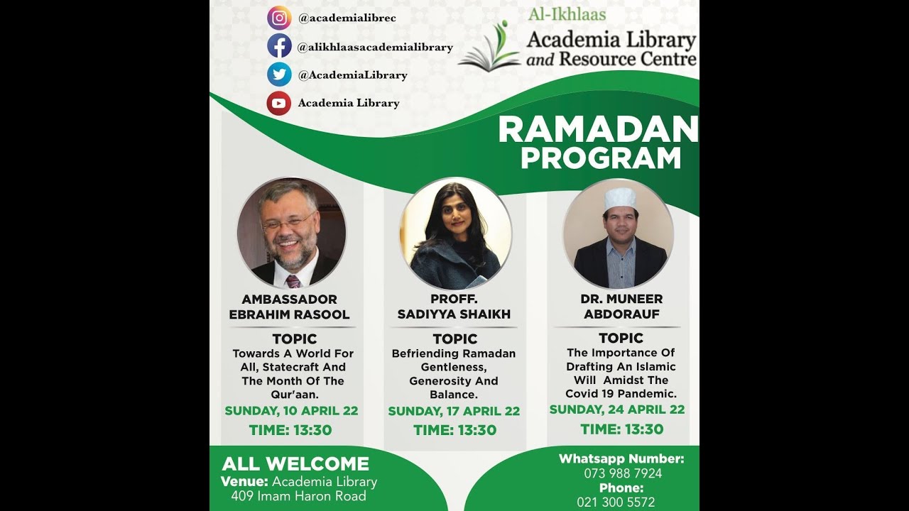 Ramadan Program: The Month Of Quraan - YouTube