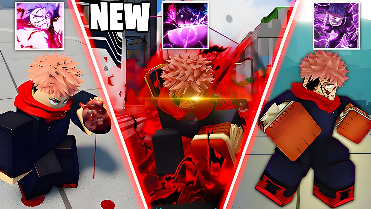 Using YUJI in Different Roblox Jujutsu Kaisen Games - YouTube