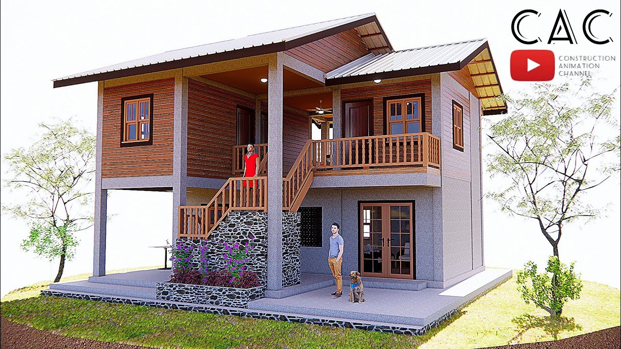 Simple Farmhouse | Tropical House | 8.5x9m | 3 Bedroom - YouTube