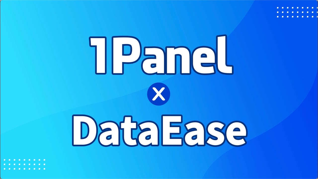 通过 1Panel 应用商店安装 DataEase - YouTube