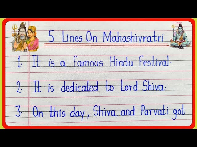 10 Lines On Lord Shiva In English - Infoupdate.org