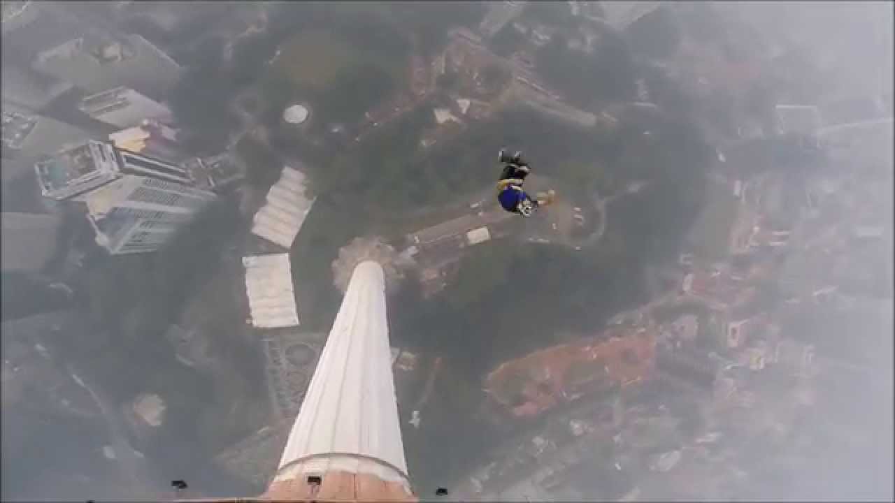 KL International base jump 2K15 - YouTube