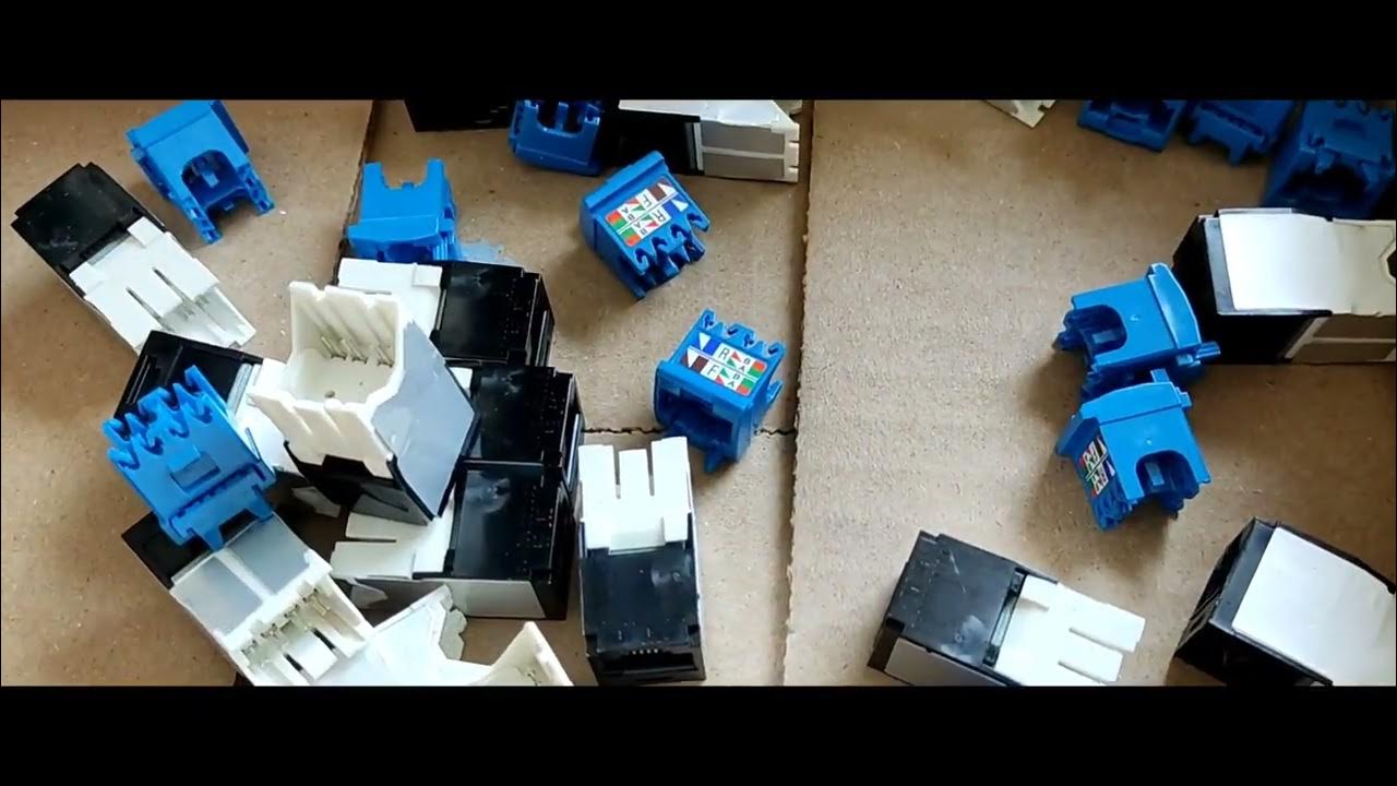 Network Cable Management And Patch Panel Installation | Rack 45U | Cat6A cable | Cable ...