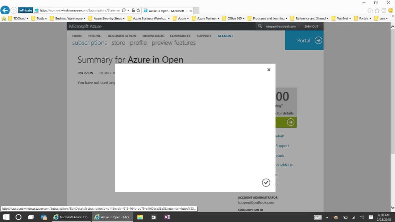 Microsoft Azure Essentials Unlocked: Activating an Azure order and ...