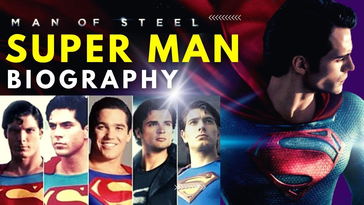 SUPERMAN Biography in English | Man of Steel | TheTalentedWorld | # ...