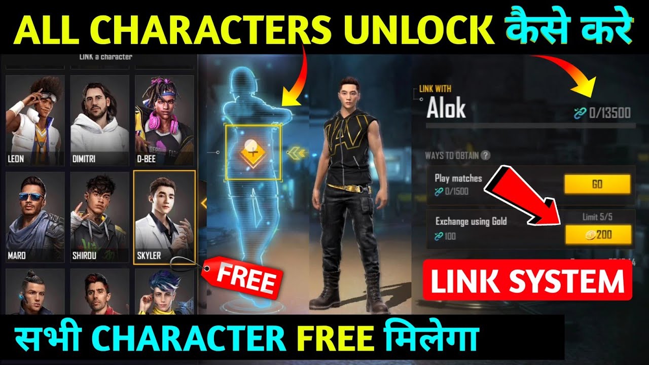 How to Unlock all Characters With Link System | New Features After ...