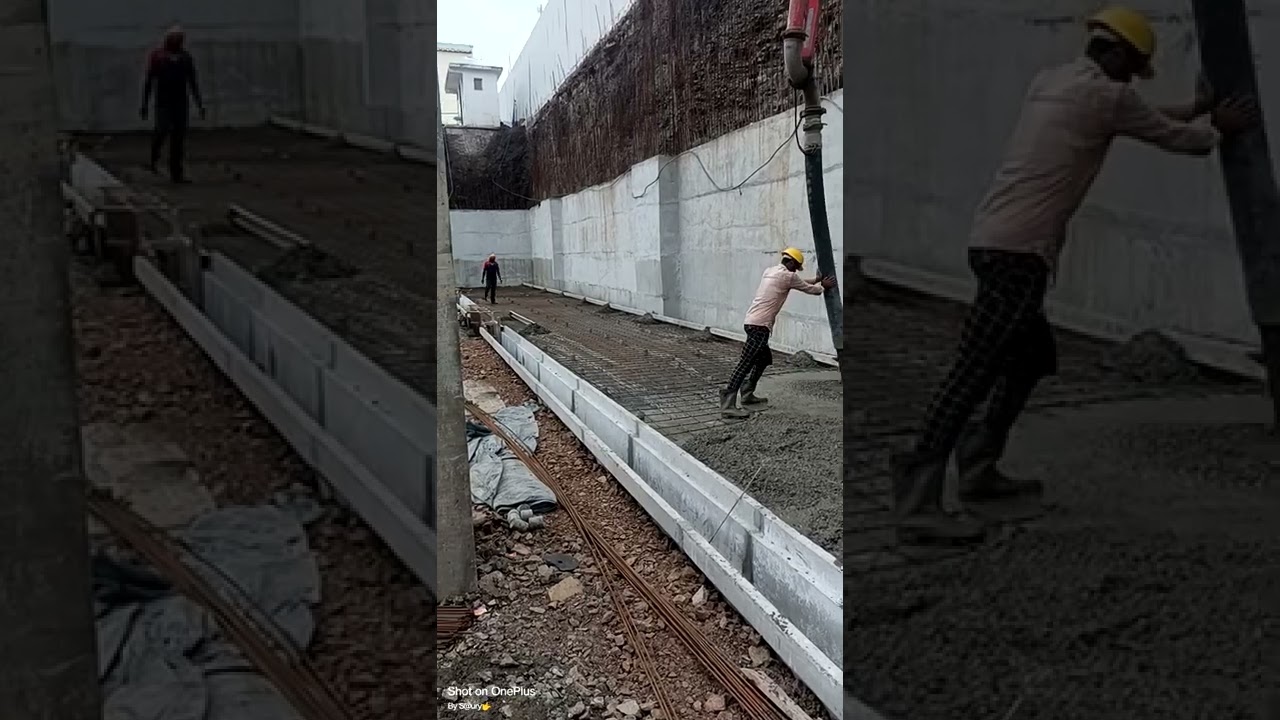 Grade slab work #building #civilengineering #construction - YouTube