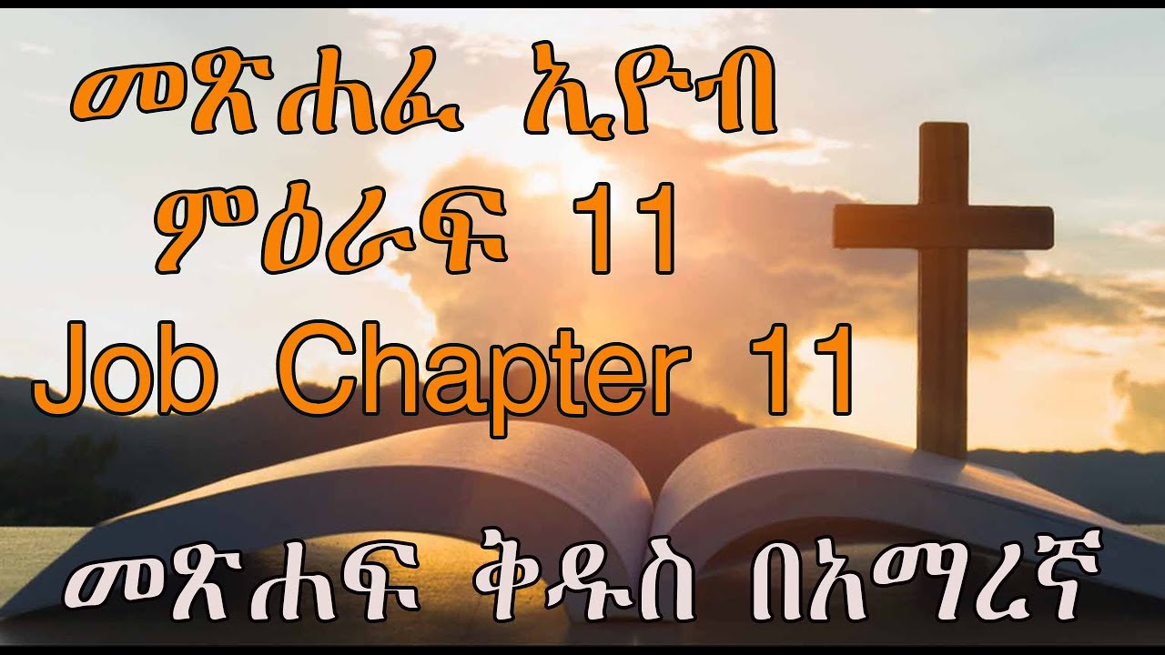 መጽሐፍ ቅዱስ በአማረኛ መጽሐፈ ኢዮብ ምዕራፍ 11 Job Chapter 11 - YouTube