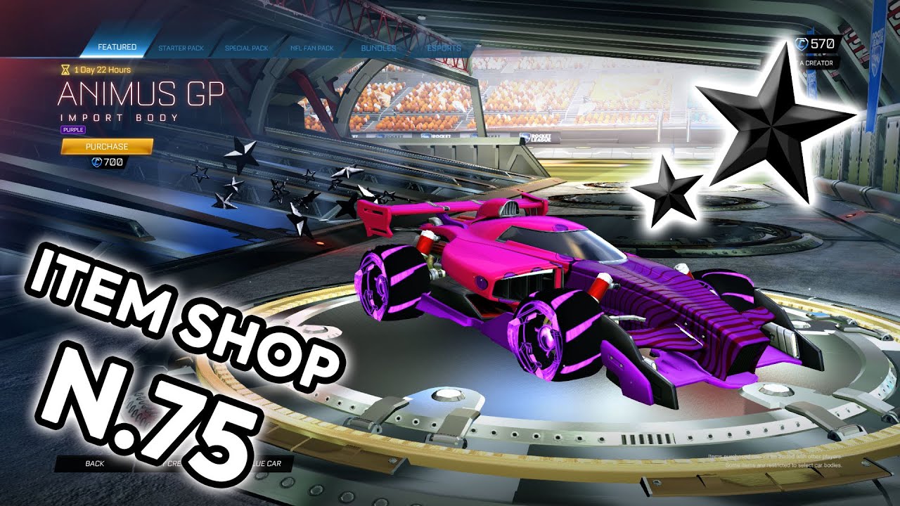 Rocket League *NEW* black star boost, and purple item shop. - YouTube