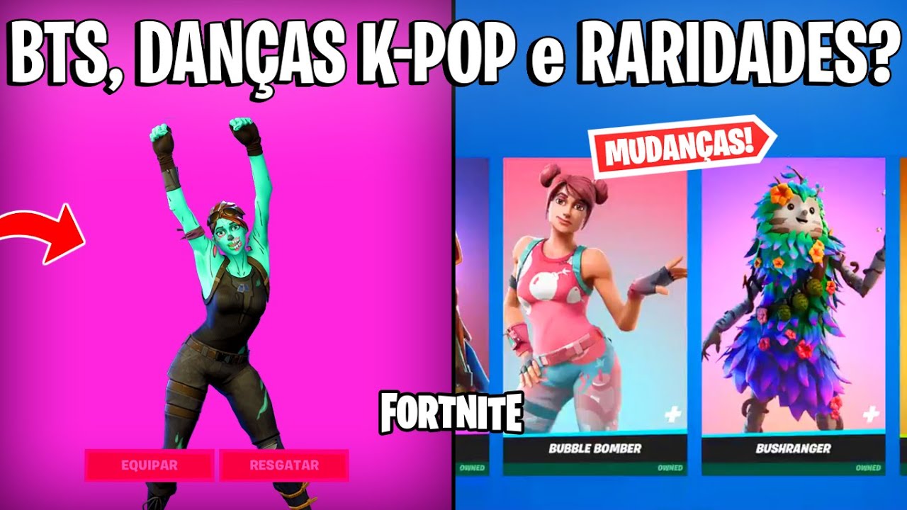 FORTNITE - EVENTO BTS, DANÇAS K-POP e MUDANÇAS LOJA DE ITENS? - YouTube