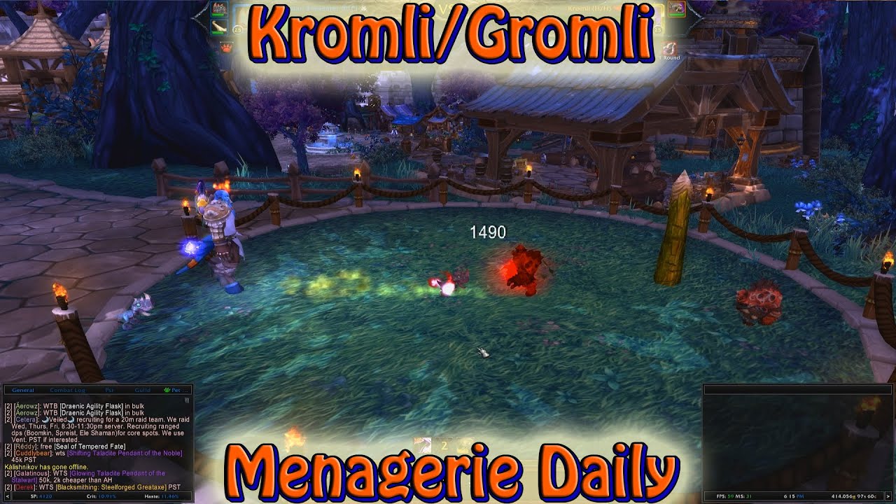 How to beat Gromli and Kromli Menagerie Daily - YouTube