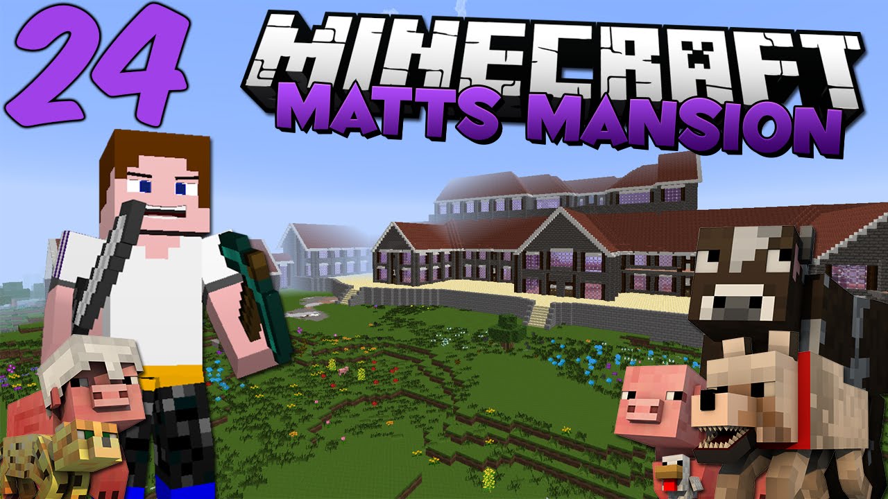 Minecraft Matt's Mansion Season 2 Part #24 Crop Towers!! - YouTube