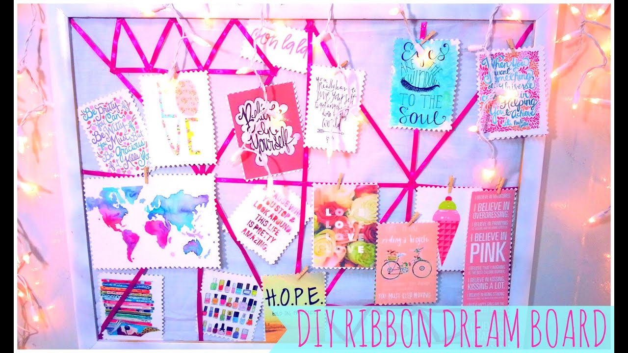 ♥ DIY Ribbon Dream/Inspiration Board- #MakeitinMay ♥ - YouTube