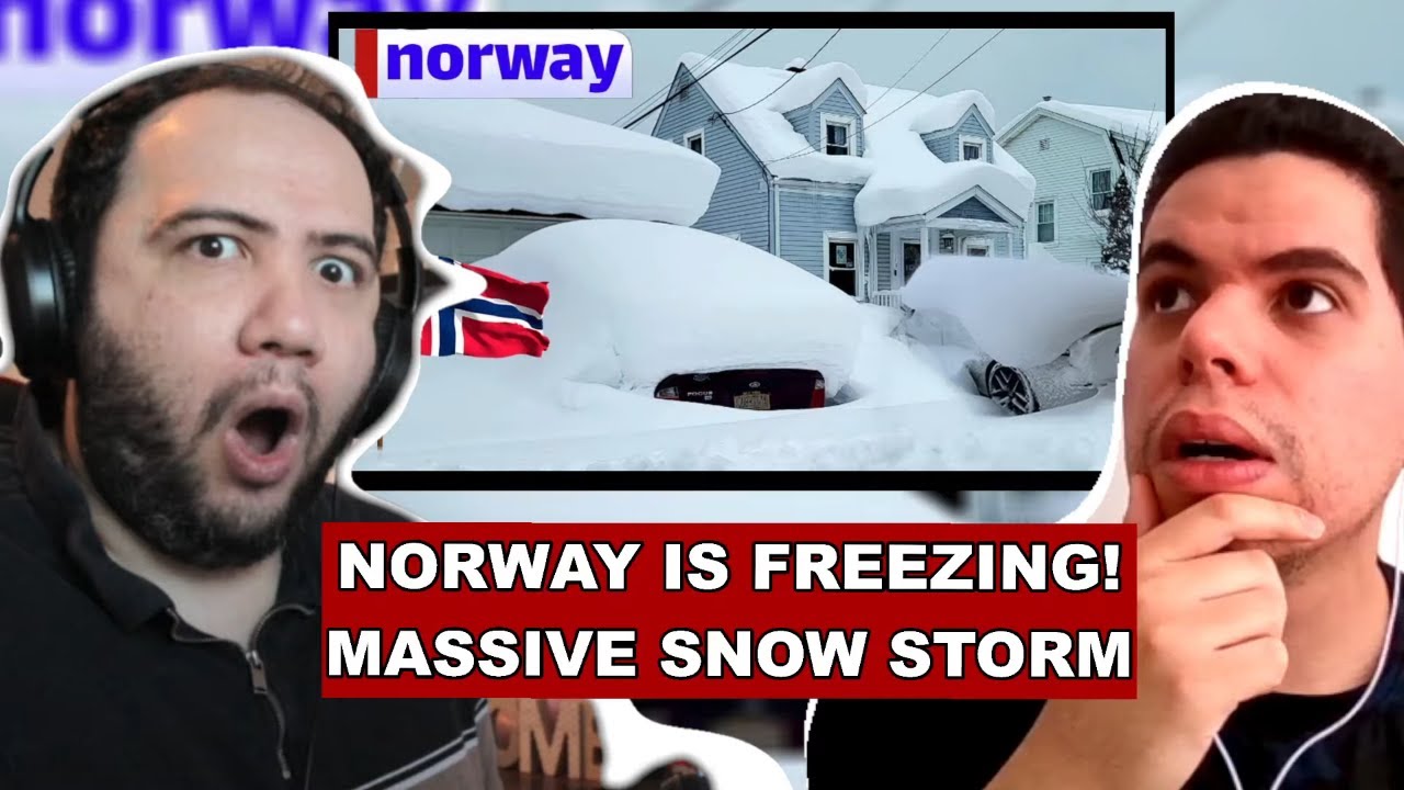 Norway is Freezing in 2024! Massive snow storm hit Southern Norway ...