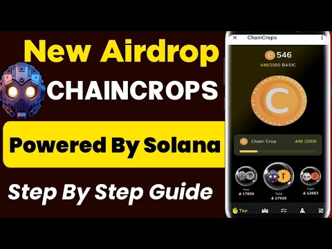 Chaincrops airdrop | connect tapswap with solana wallet - YouTube