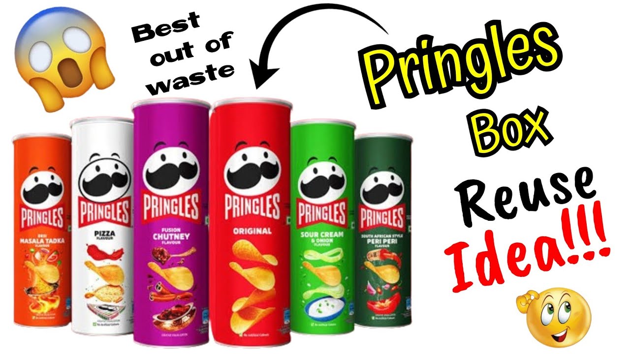 DIY Pringles Box😍craft idea | Best out of waste💡 | Reusing pringles can ...