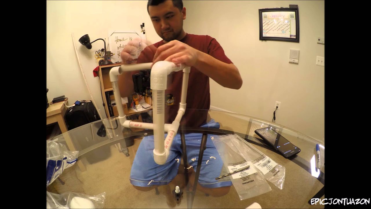 DIY PVC Gopro Gimbal with Test Footage - YouTube