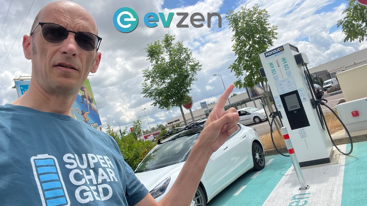 On se recharge chez EVZEN (et point conso sur route) - YouTube