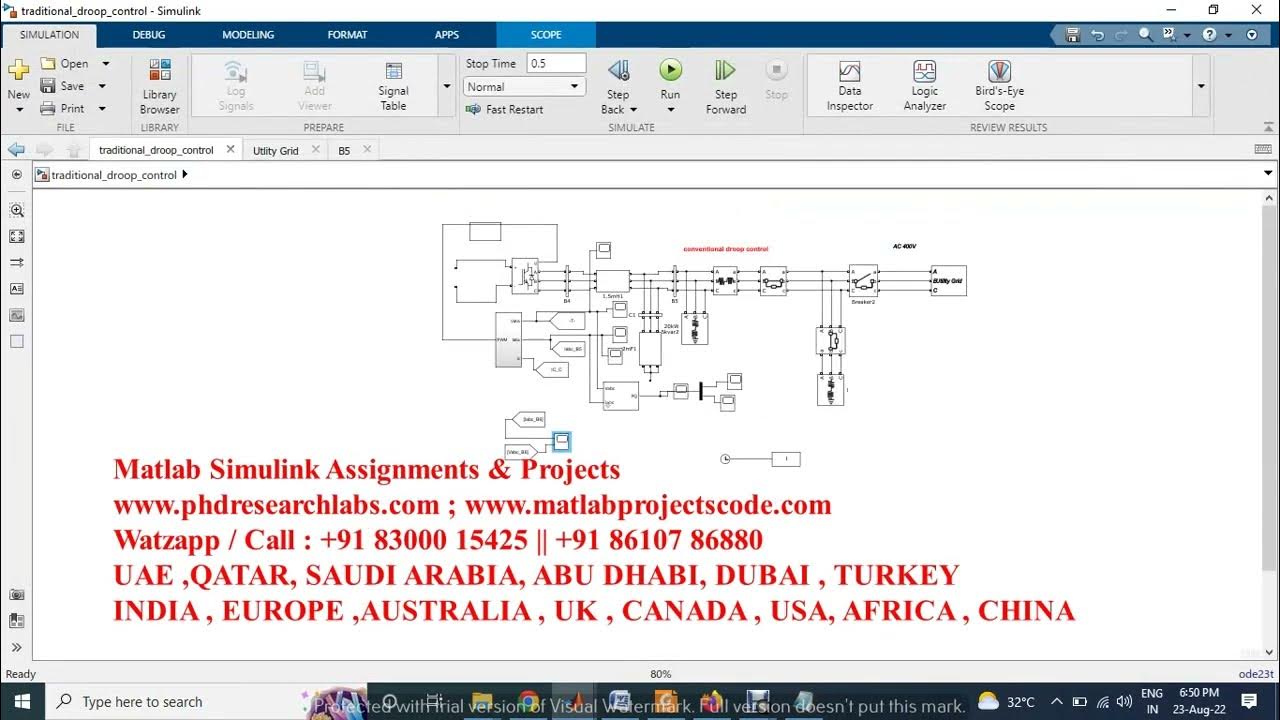 Modified droop control based on virtual impedance for microgrid | MATLAB | SIMULINK | DROOP ...
