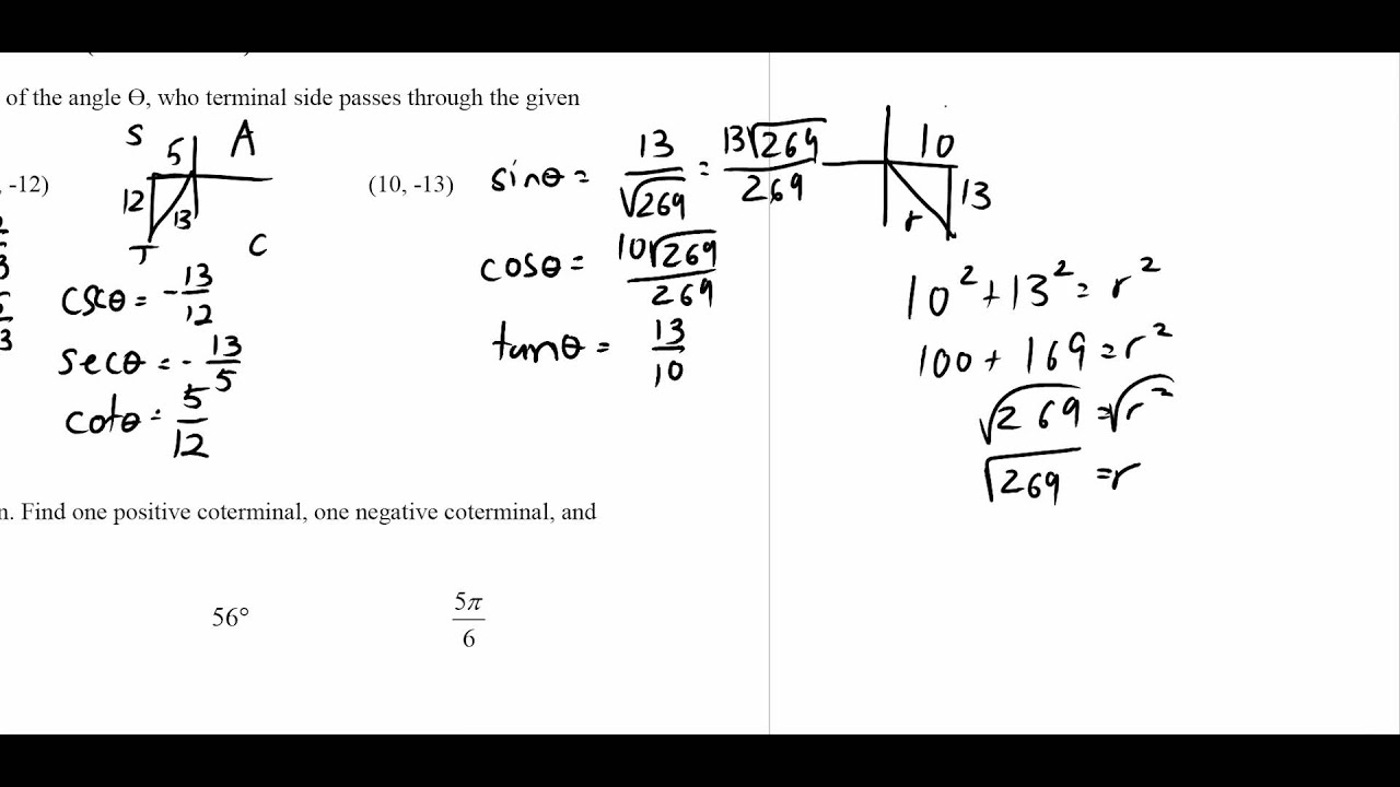 Sourcemath DHS Pre-Calculus - Unit 2 Review (Page 1) - YouTube