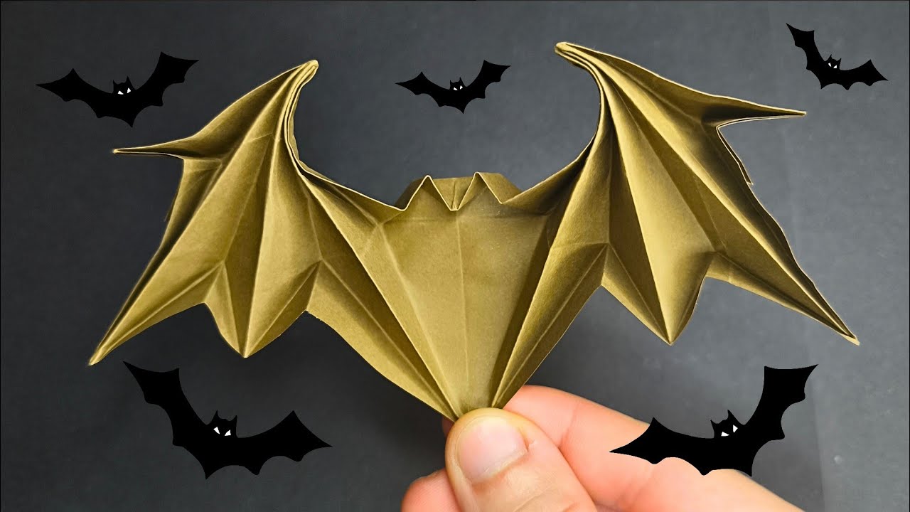 Easy Paper Bat 🦇🦇 How to Make Origami Bats in Minutes! - YouTube