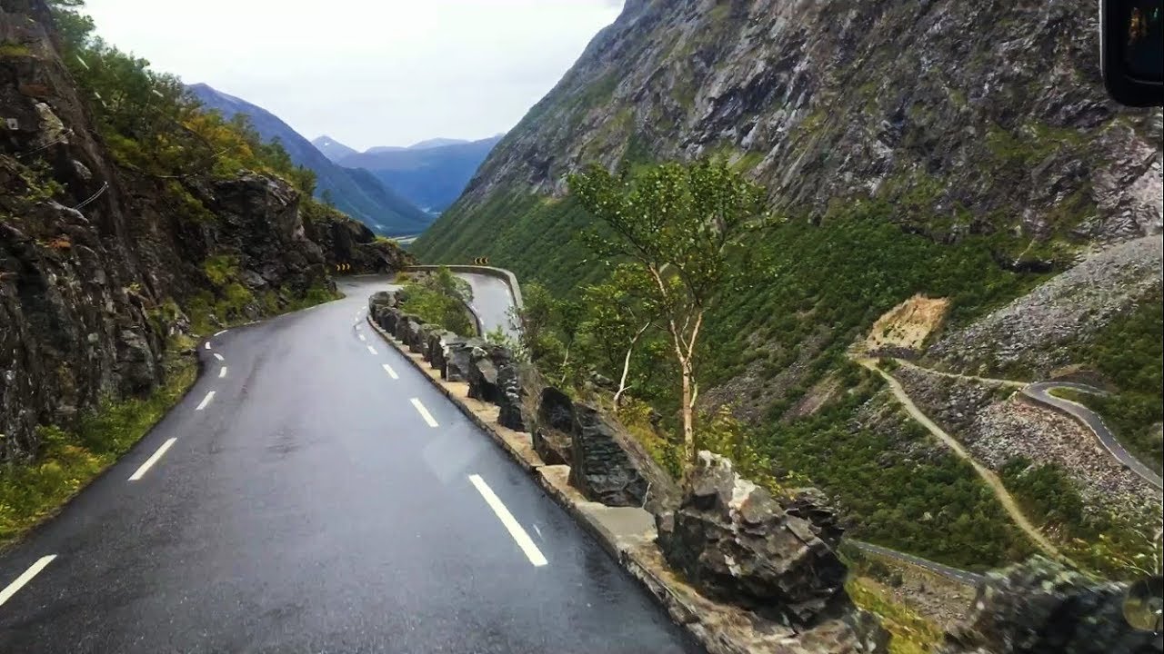 Trollstigen - Bus driving down | Buss kjører ned - Norway - YouTube