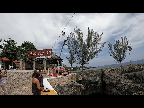 Ricks cafe Jamaica Cliff Jumping - YouTube