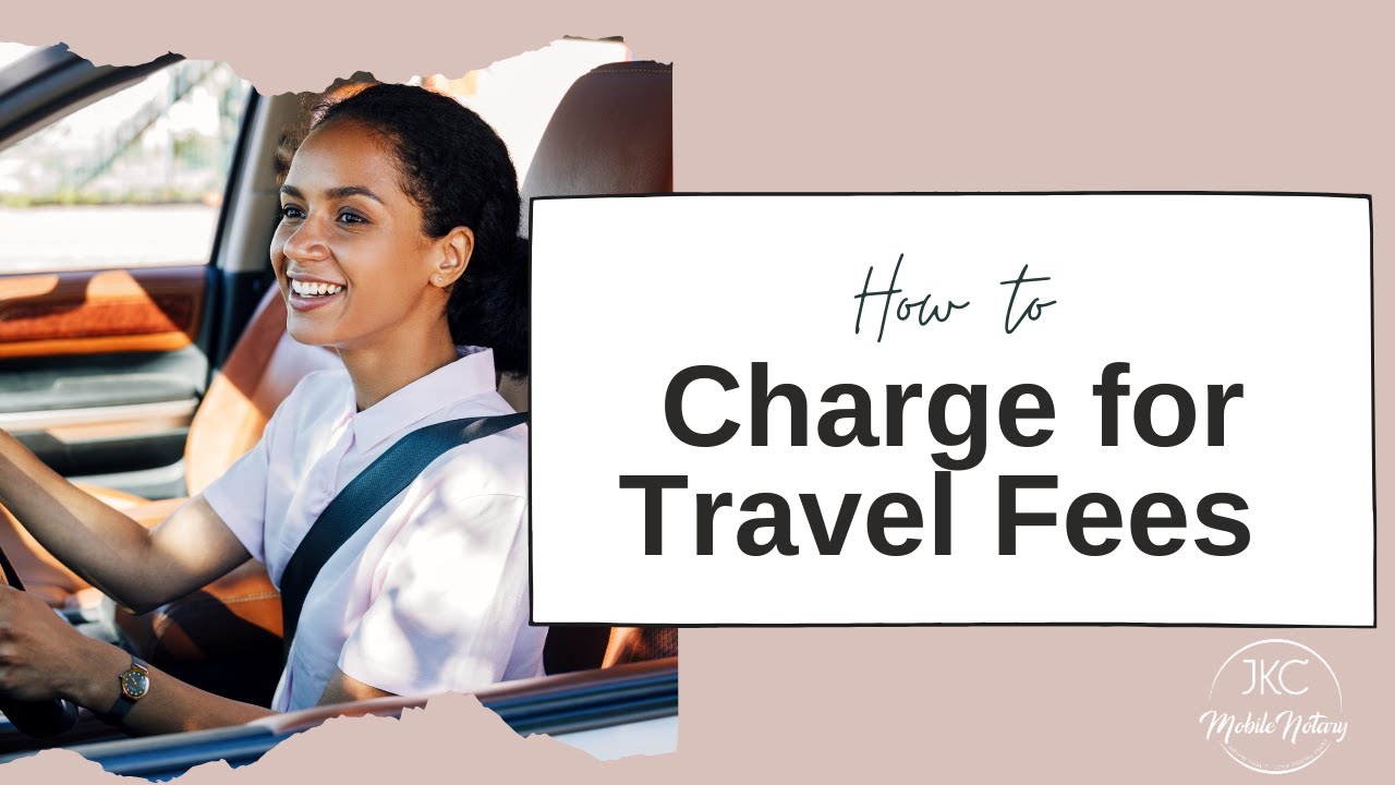 How to Set Your Travel Fees - YouTube
