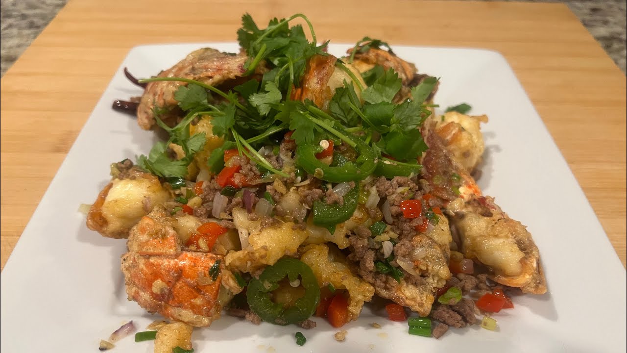 Lobster salt and pepper 椒鹽龍蝦 traditional Chinese lobster recipe ...
