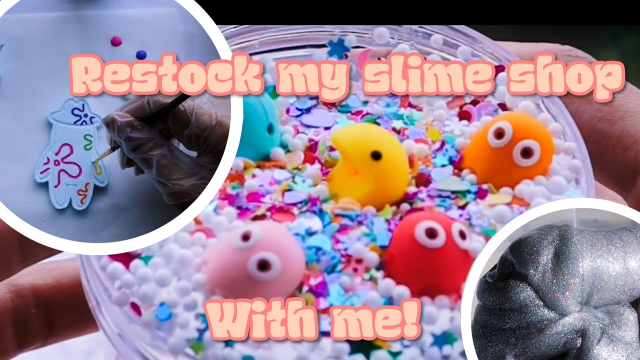 Restock my slime shop with me | Small business edition - YouTube
