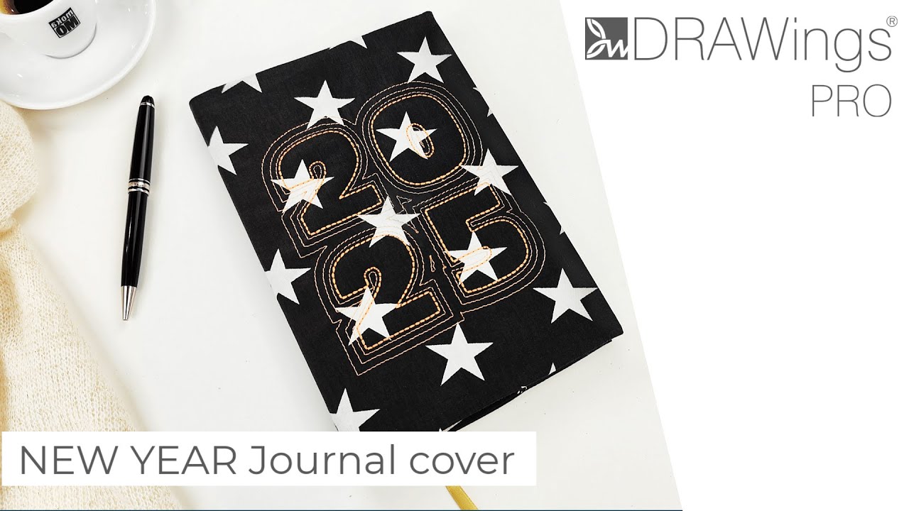 Create a Stunning 2025 Journal Cover with Modern Trapunto Embroidery ...