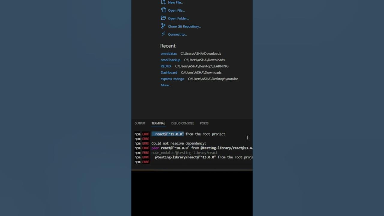 Fix React 19 Create React App Error In 50 Seconds 🚀 Createreactapp Reacterror React19