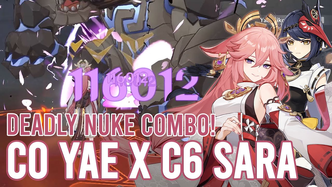 Nuke C0 Yae Miko x C6 Sara is deadly! | Genshin Impact - YouTube