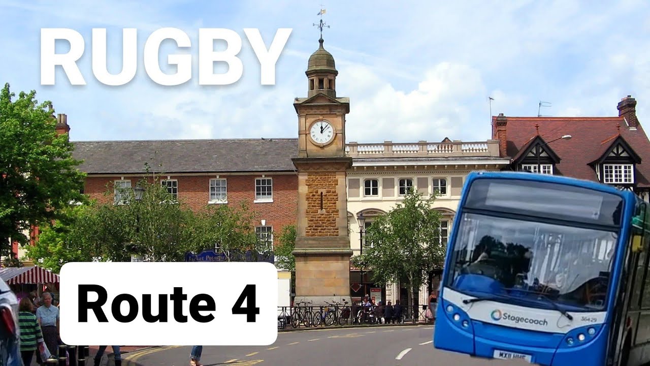 Bus route 4 Rugby stagecoach midlands, Brownsover, Elliots Field ...