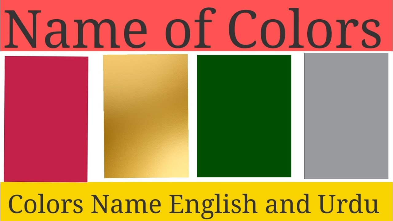 Name of Colors in English and Urdu with Pictures,Home Based Knowledge ...
