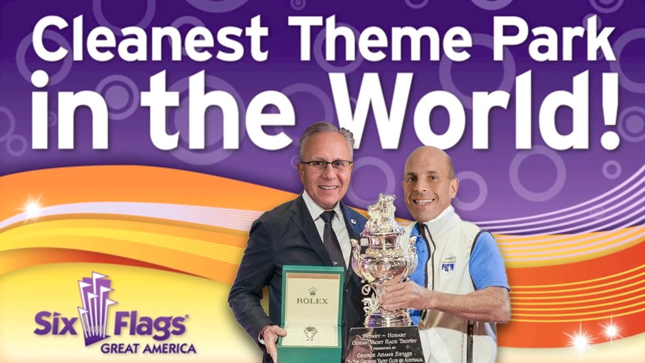 Six Flags Great America: The Cleanest Theme Park in the World! - YouTube