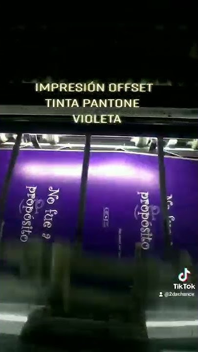👉TinTa - Pantone VIOLETA - Offset Press #offsetpress #imprenta #offset #pantone - YouTube