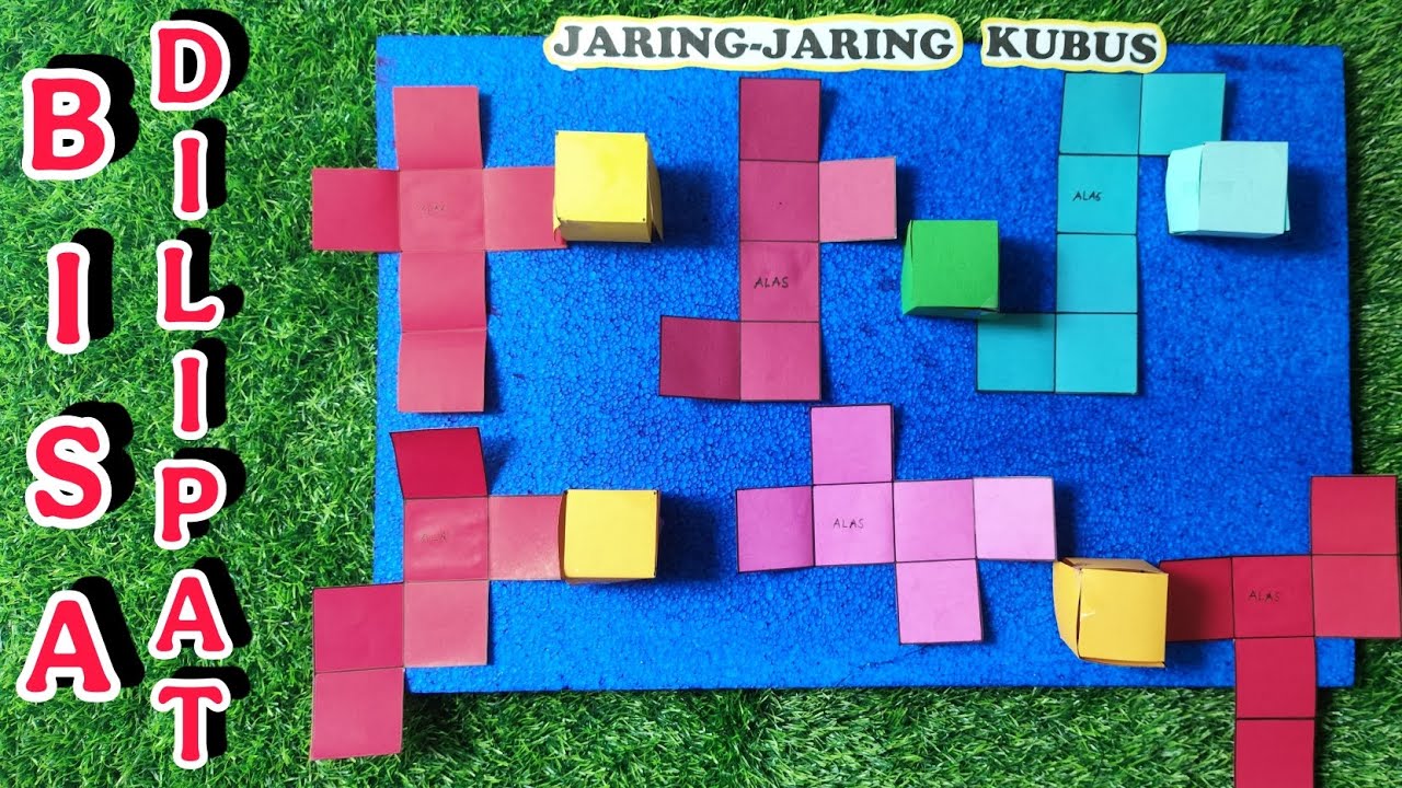MUDAH‼️Cara Membuat Jaring-jaring Kubus Yang Bisa Dilipat || Jaring ...