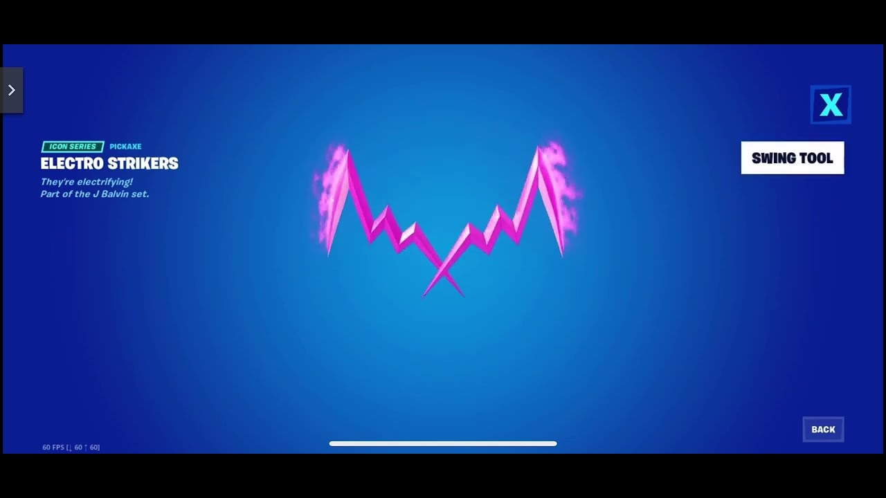 *NEW* ELECTRO STRIKERS PICKAXE!! (FORTNITE x J BALVIN) - YouTube