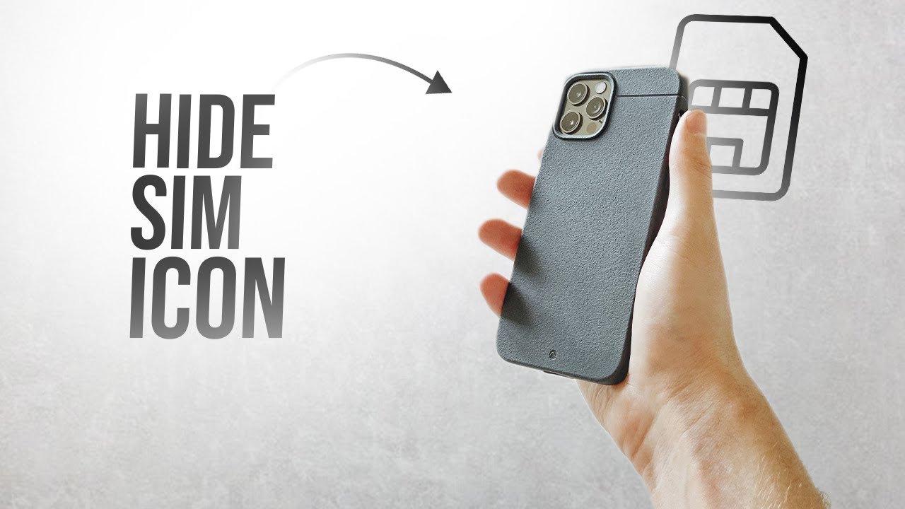 How to Hide Sim Icon from Status Bar on iPhone (explained) - YouTube