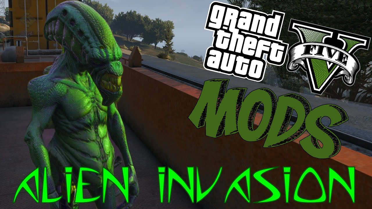 GTA 5 MODS - ALIEN INVASION! (GTA V PC Mods) - YouTube