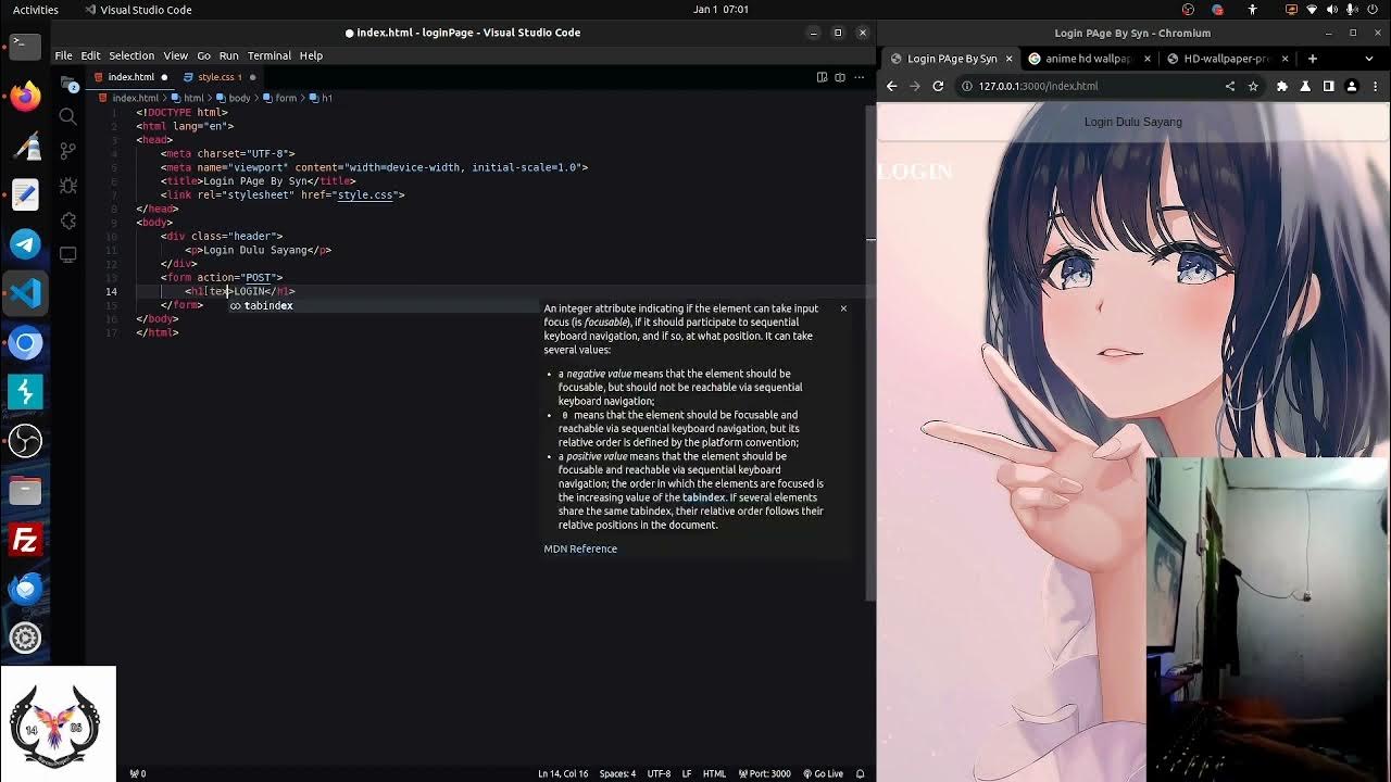 Login Page with HTML(simple) CSS #1 - YouTube
