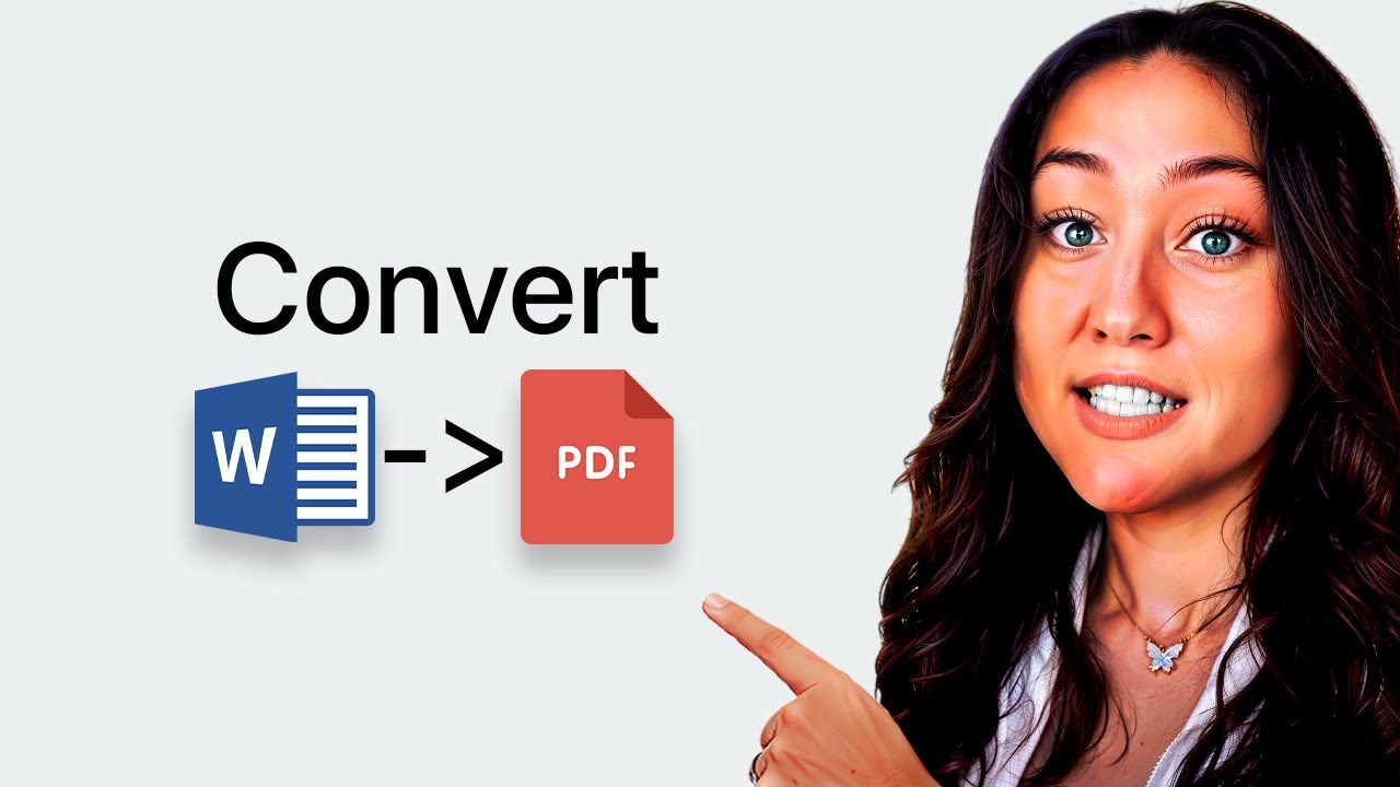 How to Convert Word to PDF - YouTube