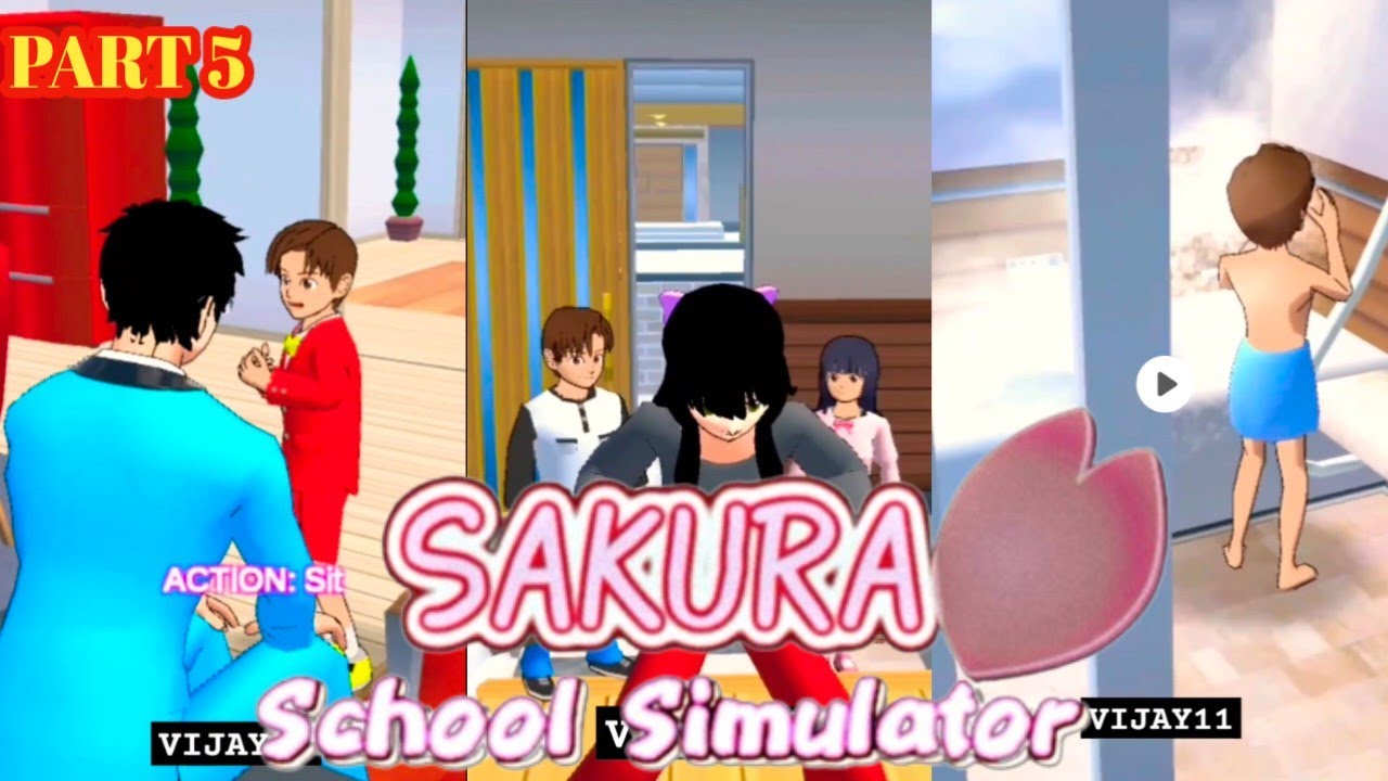 VIDIO SHORTS PART 5 LUCU || SAKURA SCHOOL SIMULATOR - YouTube