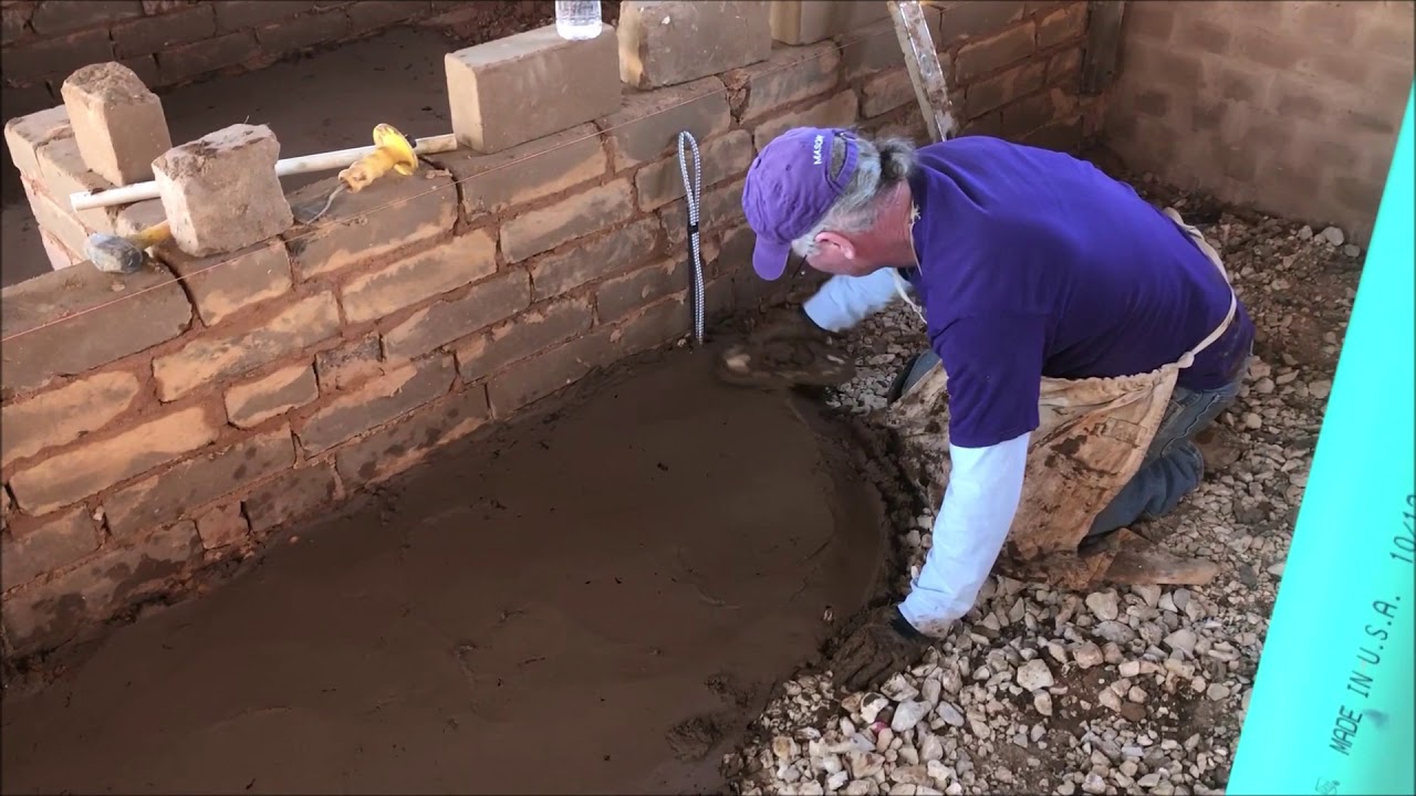 Laying an earthen floor - Part 1 - YouTube