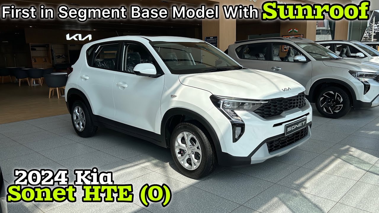Kia Sonet HTE Optional Differences Price & Feature ️ Compact SUV Base ...